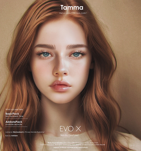 Second Life Marketplace - DeeTaleZ *DEMO* for LELUTKA EVOX - Tamma - ALL SKINTONES